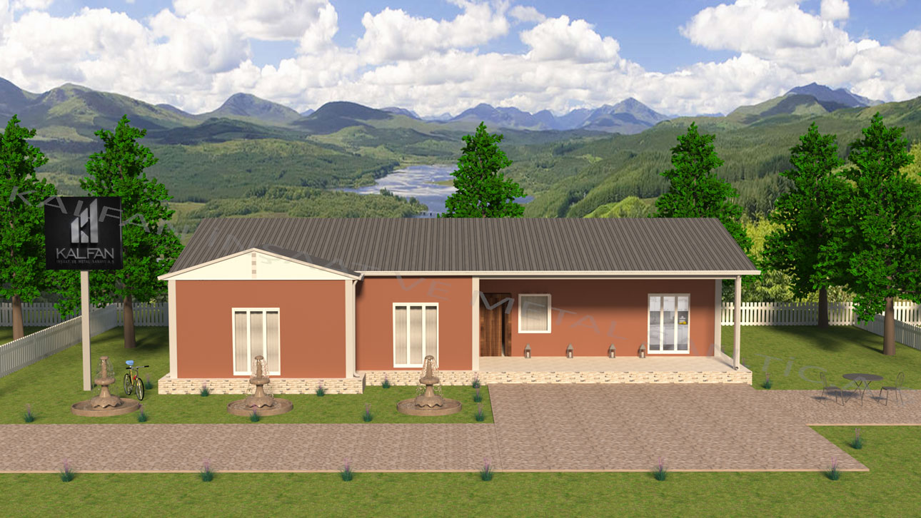 KLF-36 166 m2 / Prefabrik Ev – Kalfan İnşaat