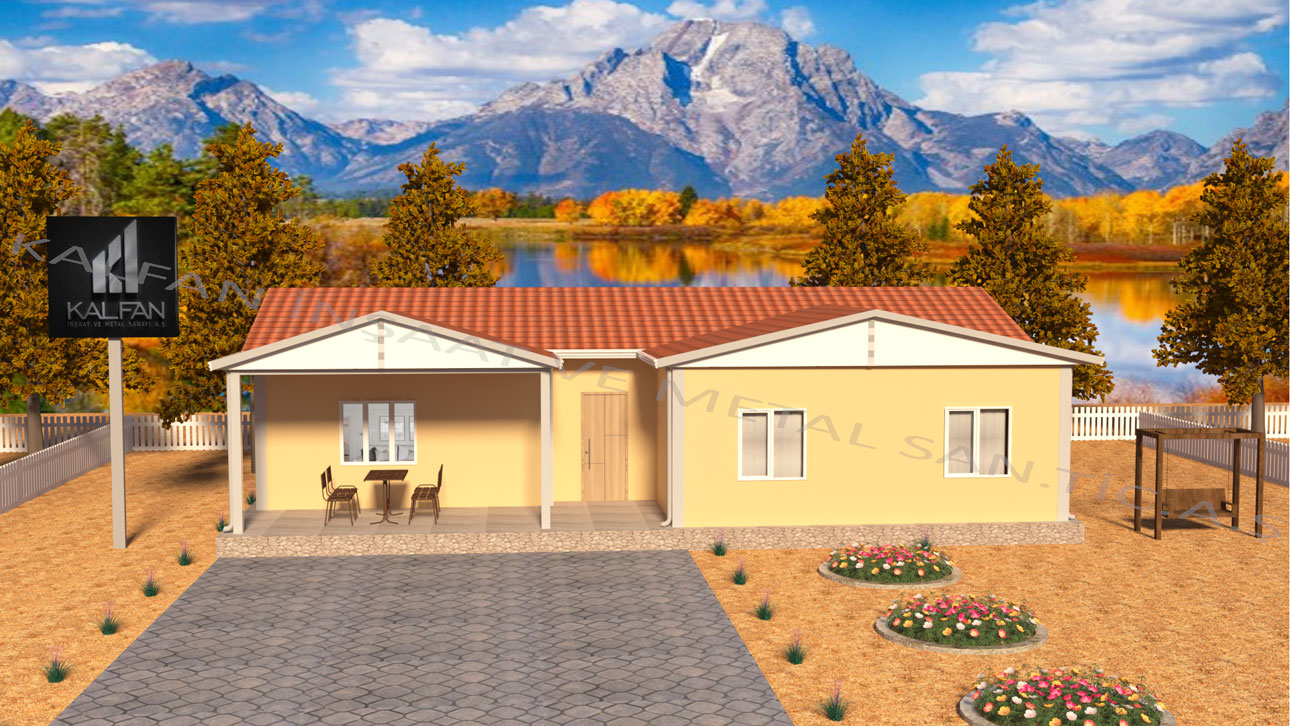 KLF-33 123 m2 / Prefabrik Ev – Kalfan İnşaat