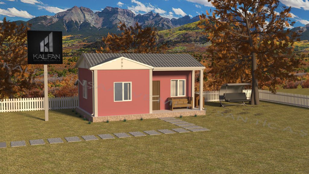 KLF-01 40 m2 / Prefabrik Ev – Kalfan İnşaat